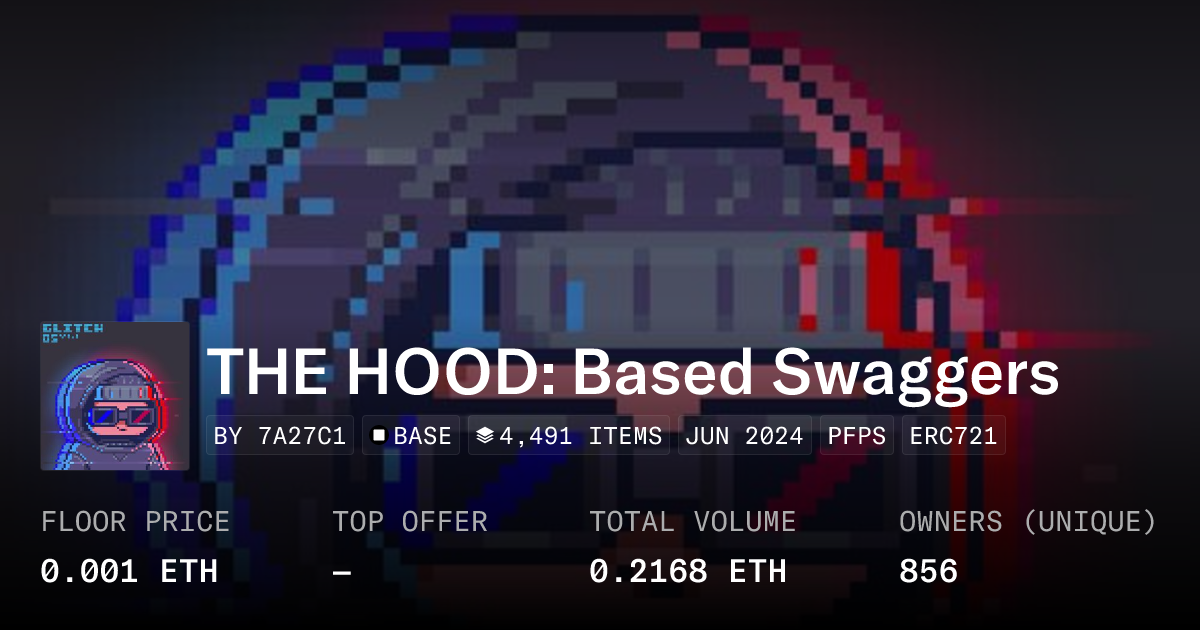 THE HOOD: Based Swaggers - Collection | OpenSea