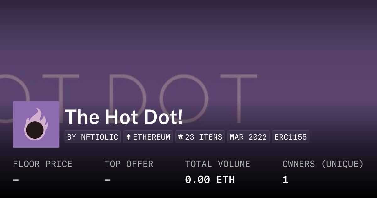 The Hot Dot! - Collection | OpenSea