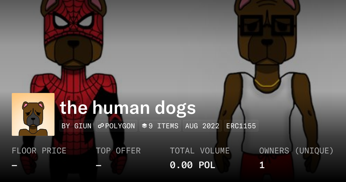 the human dogs - Collection | OpenSea