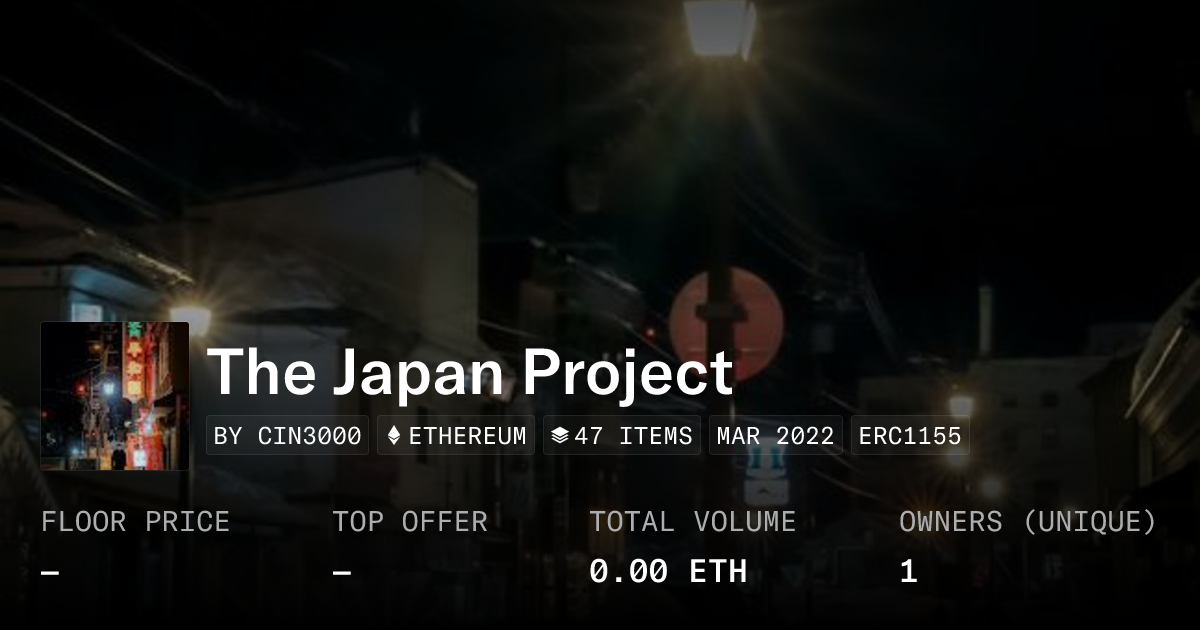 The Japan Project - Collection | OpenSea