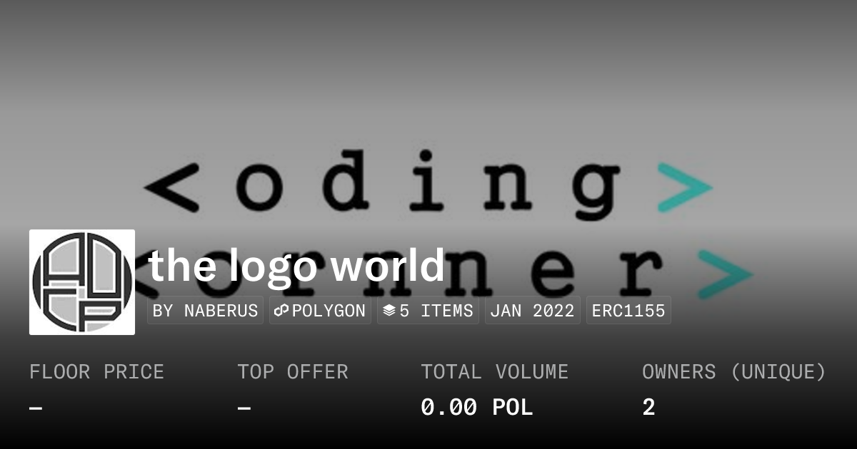 the logo world - Collection | OpenSea