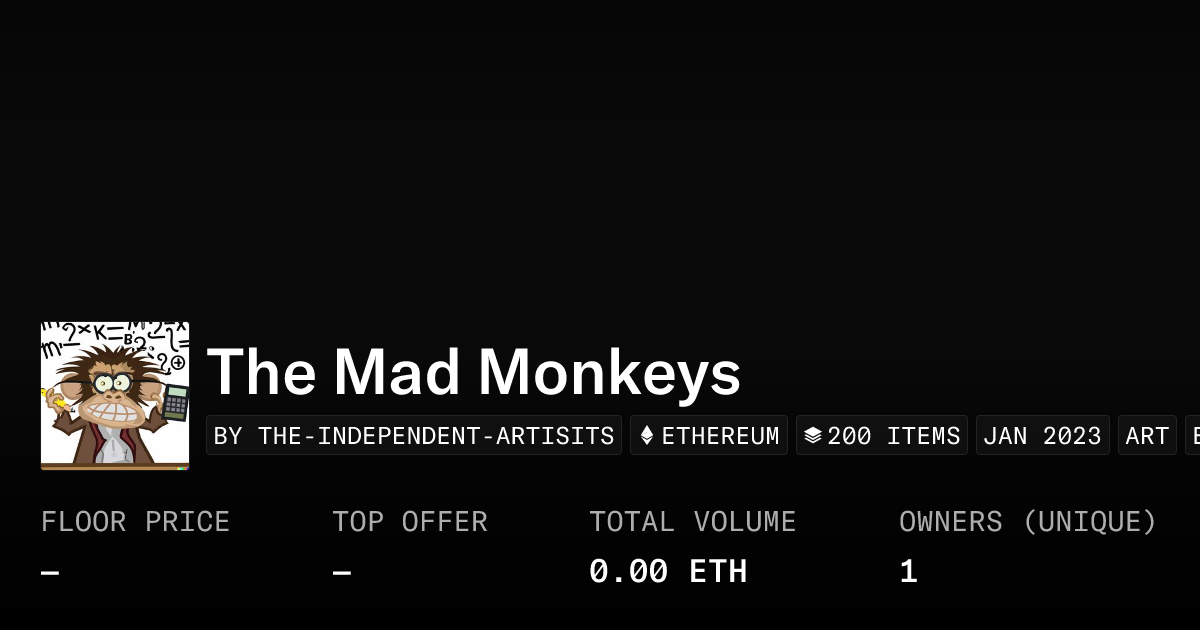 The Mad Monkeys - Collection | OpenSea