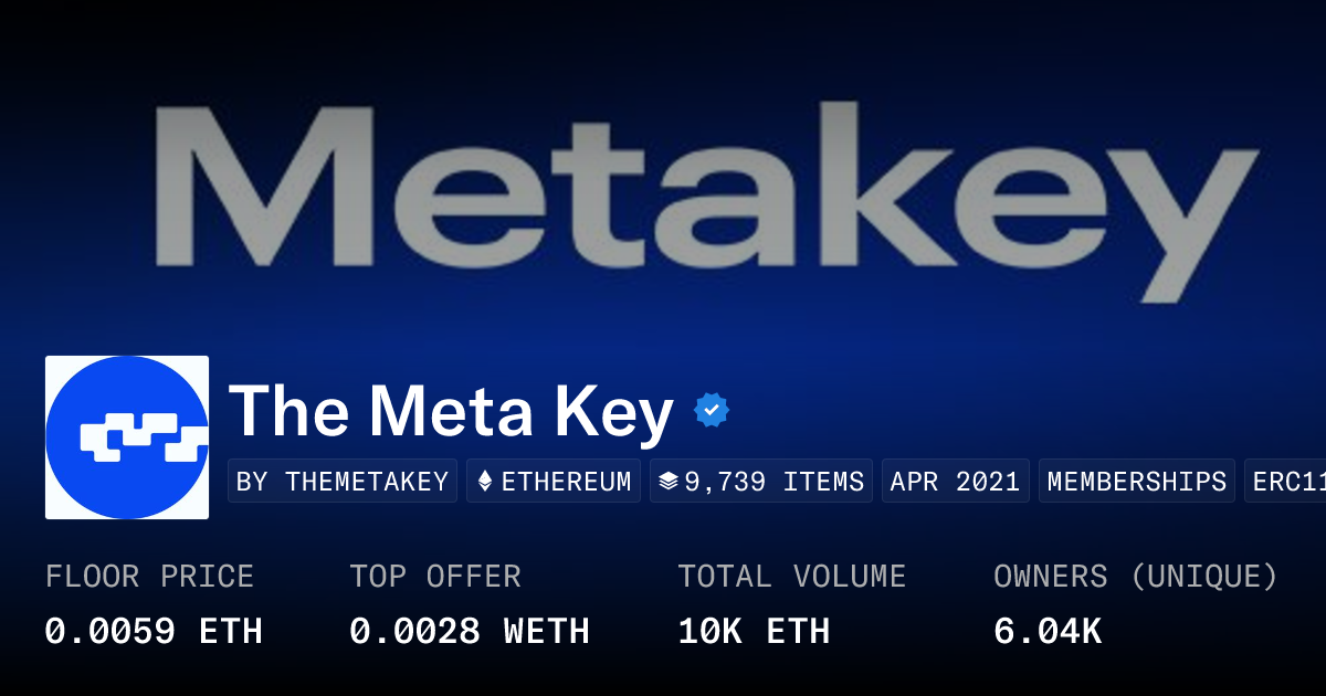 The Meta Key - Collection | OpenSea
