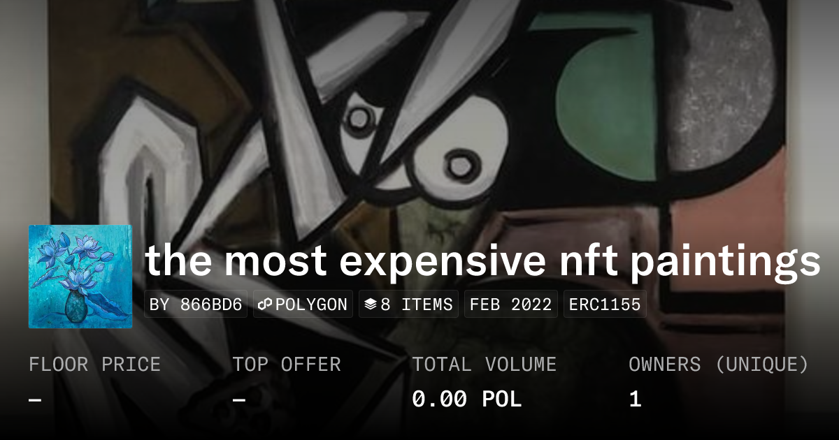 the most expensive nft paintings - Collection | OpenSea