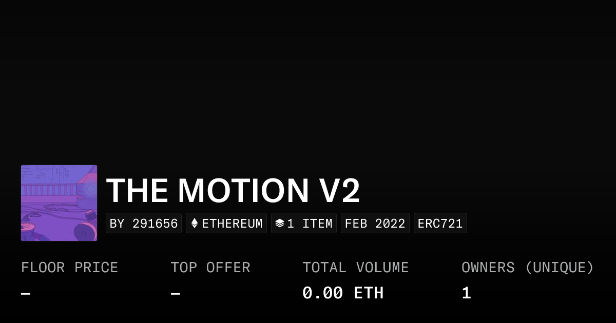 THE MOTION V2 - Collection | OpenSea