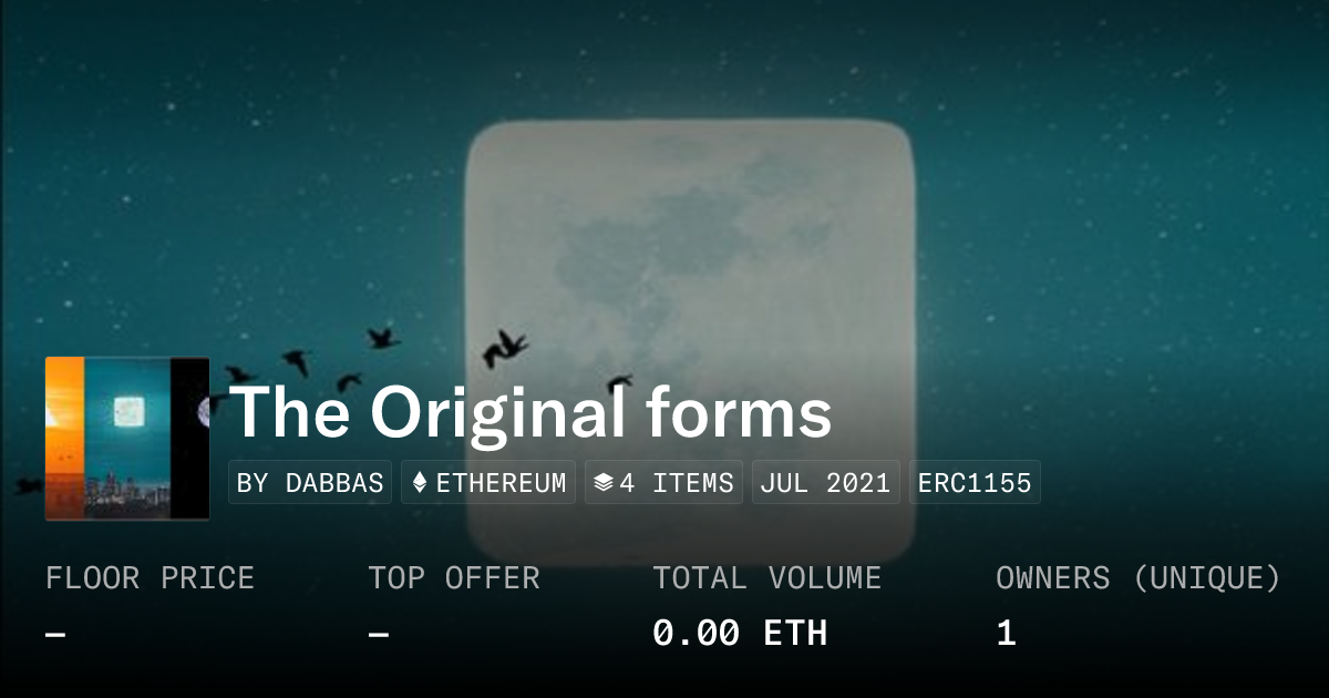 The Original forms - Collection | OpenSea