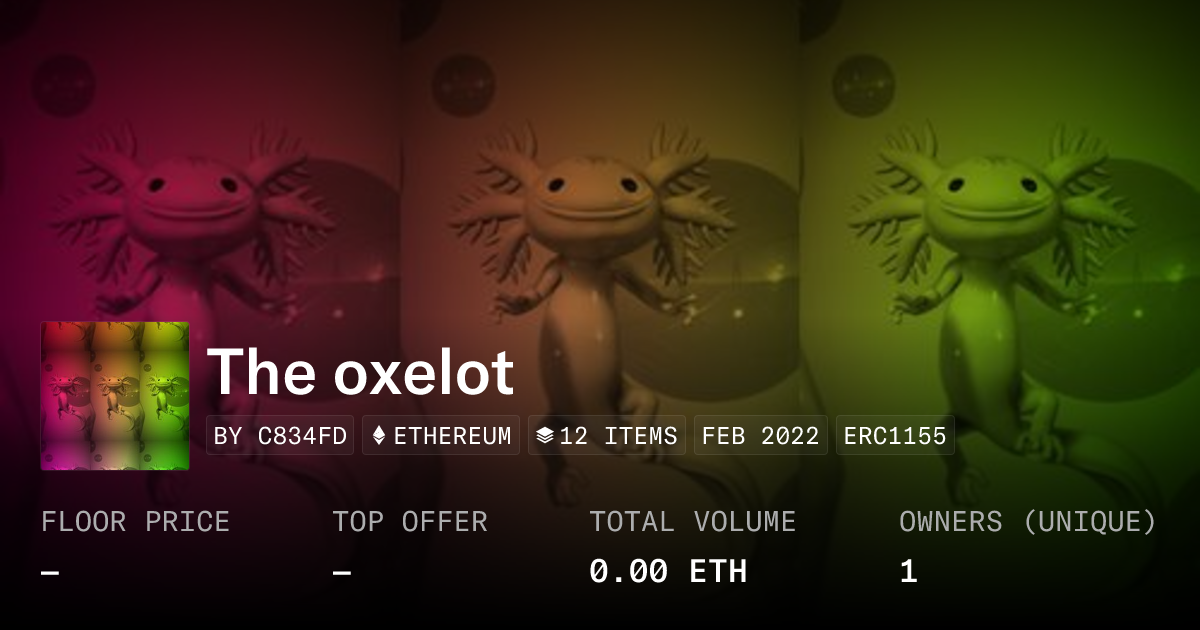 The oxelot - Collection | OpenSea