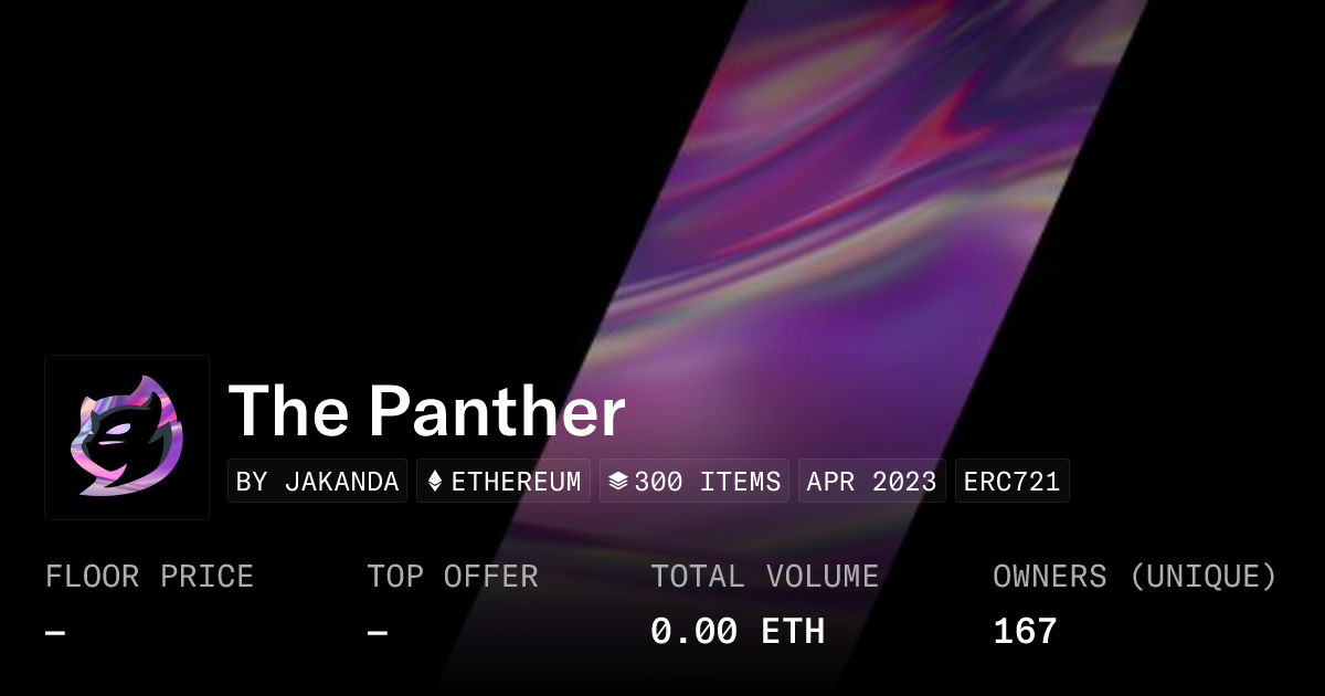 The Panther - Collection | OpenSea