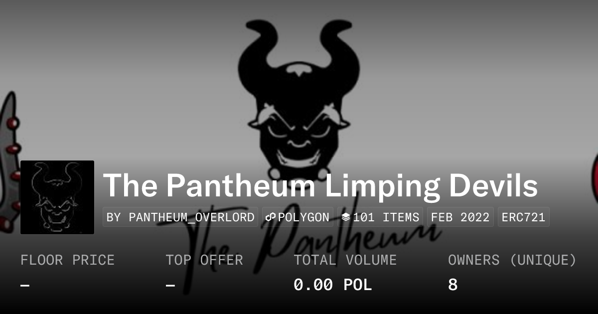 The Pantheum Limping Devils - Collection | OpenSea