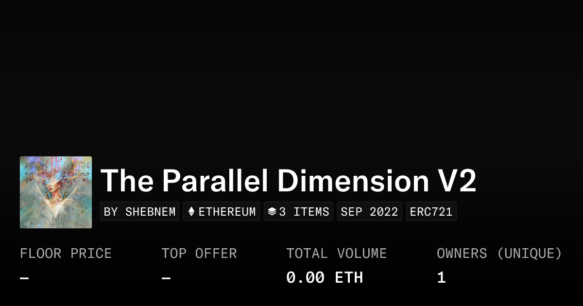 The Parallel Dimension V2 - Collection | OpenSea
