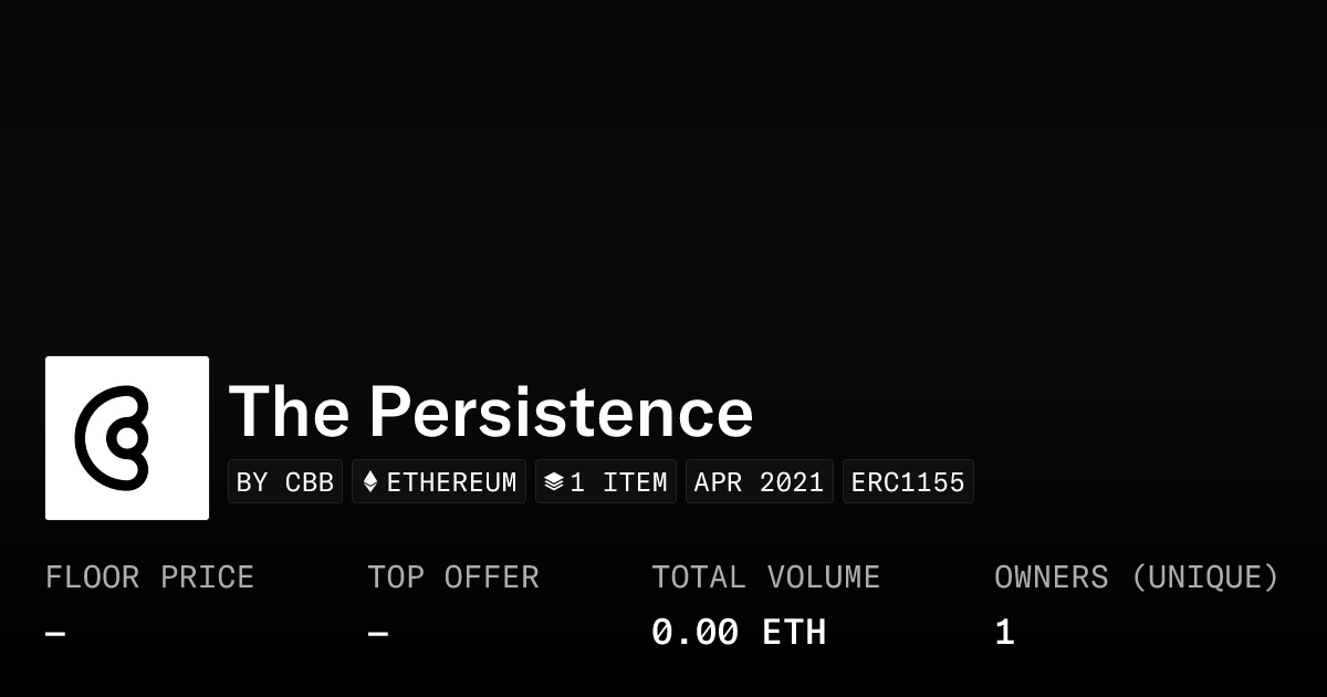 The Persistence - Collection | OpenSea