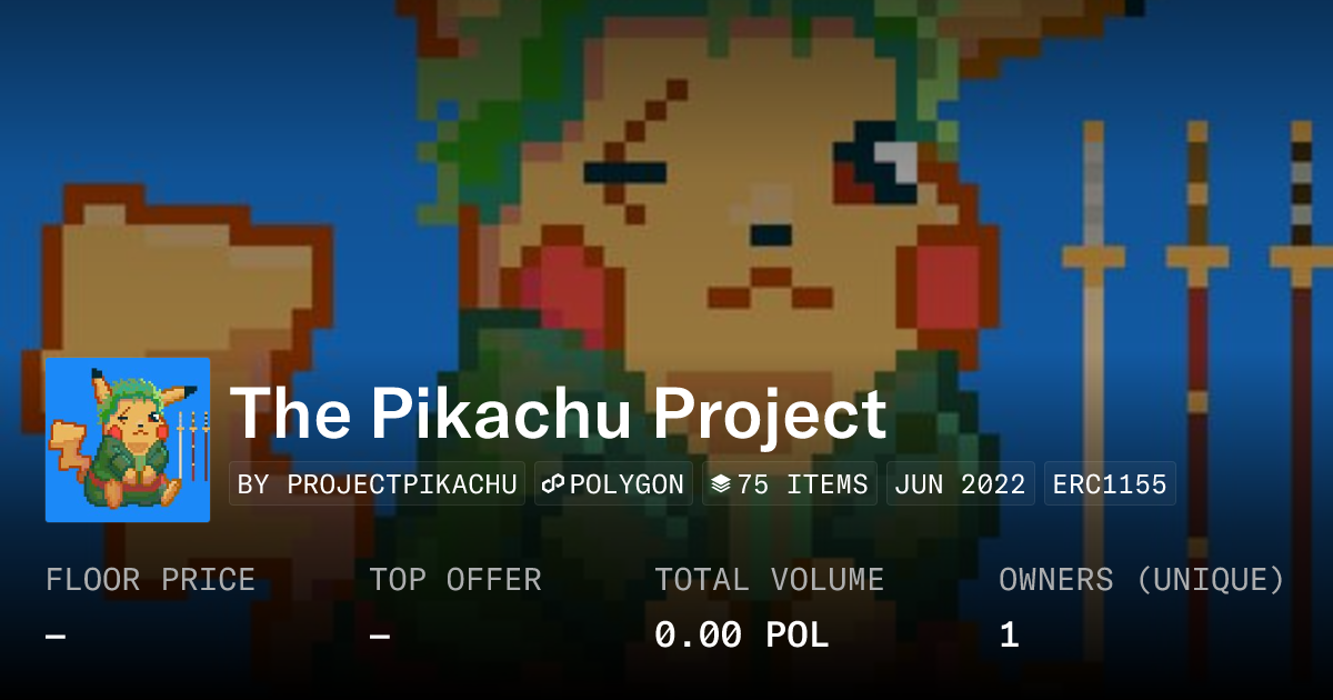 The Pikachu Project - Collection | OpenSea