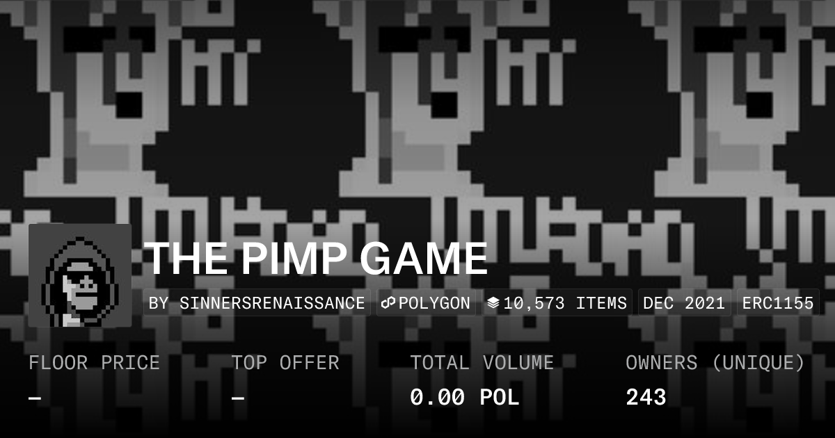 THE PIMP GAME - Collection | OpenSea