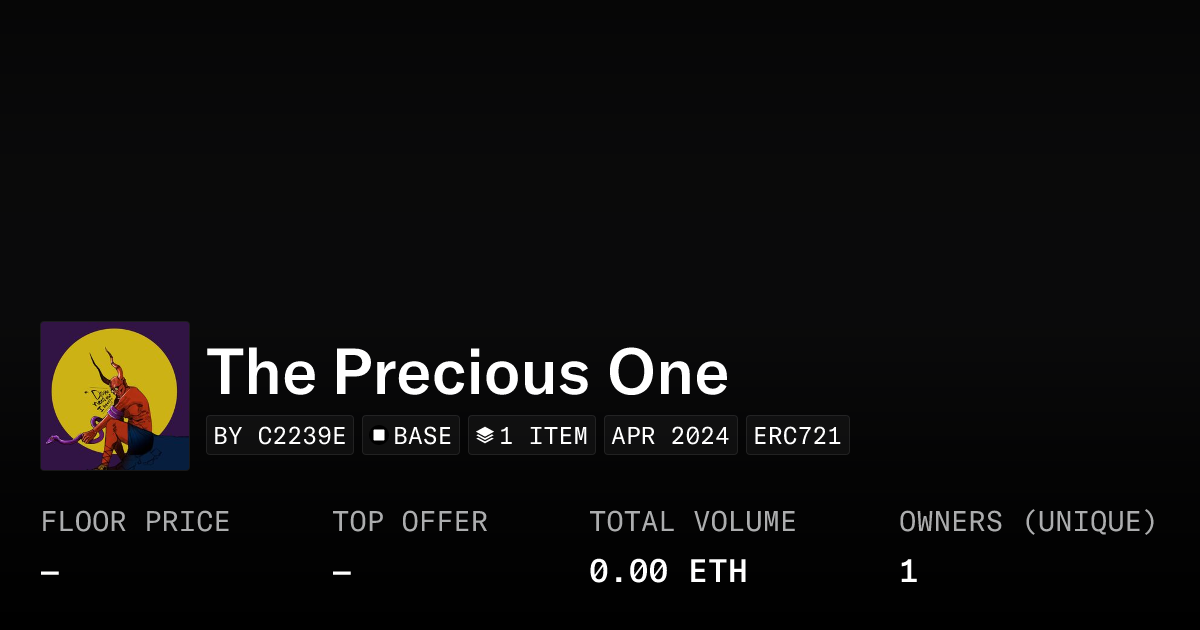 The Precious One - Collection | OpenSea