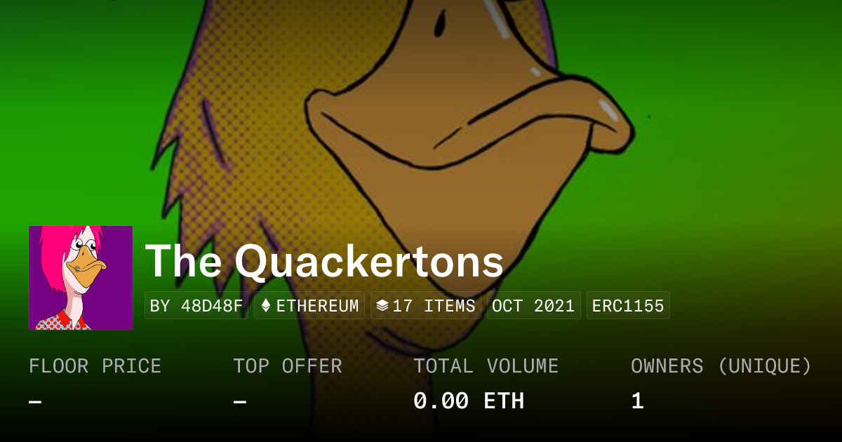 The Quackertons - Collection | OpenSea