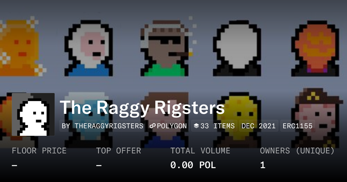The Raggy Rigsters - Collection | OpenSea