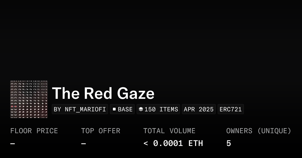 The Red Gaze - Collection | OpenSea