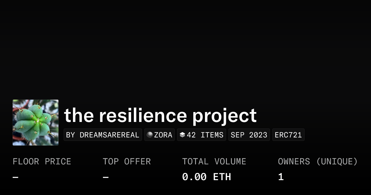 the resilience project - Collection | OpenSea