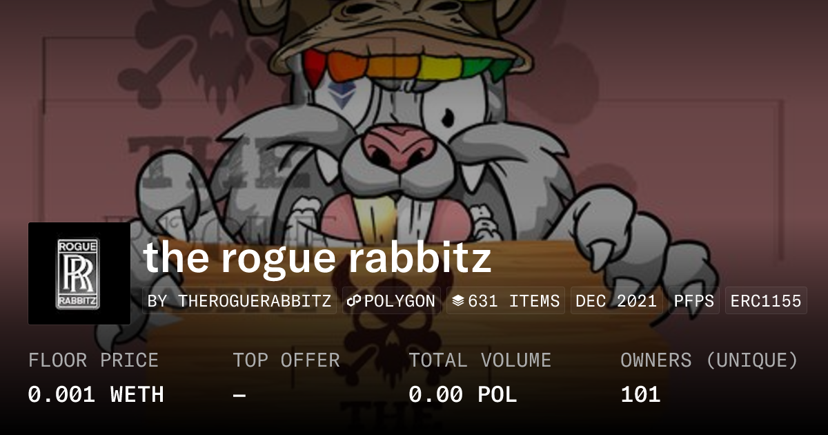 the rogue rabbitz - Collection | OpenSea