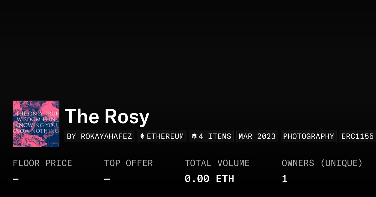 The Rosy - Collection | OpenSea