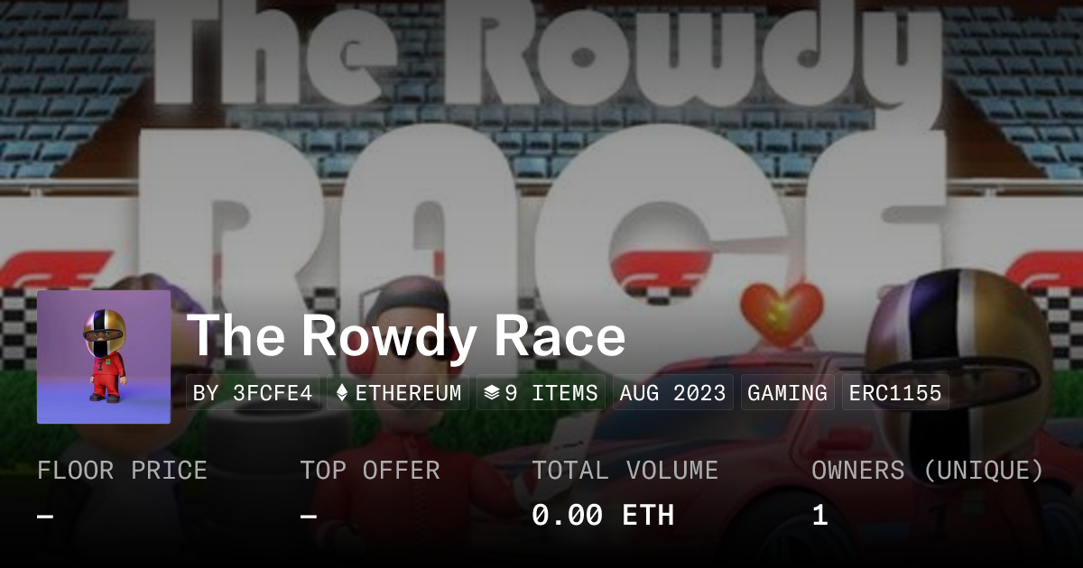 The Rowdy Race - Collection | OpenSea