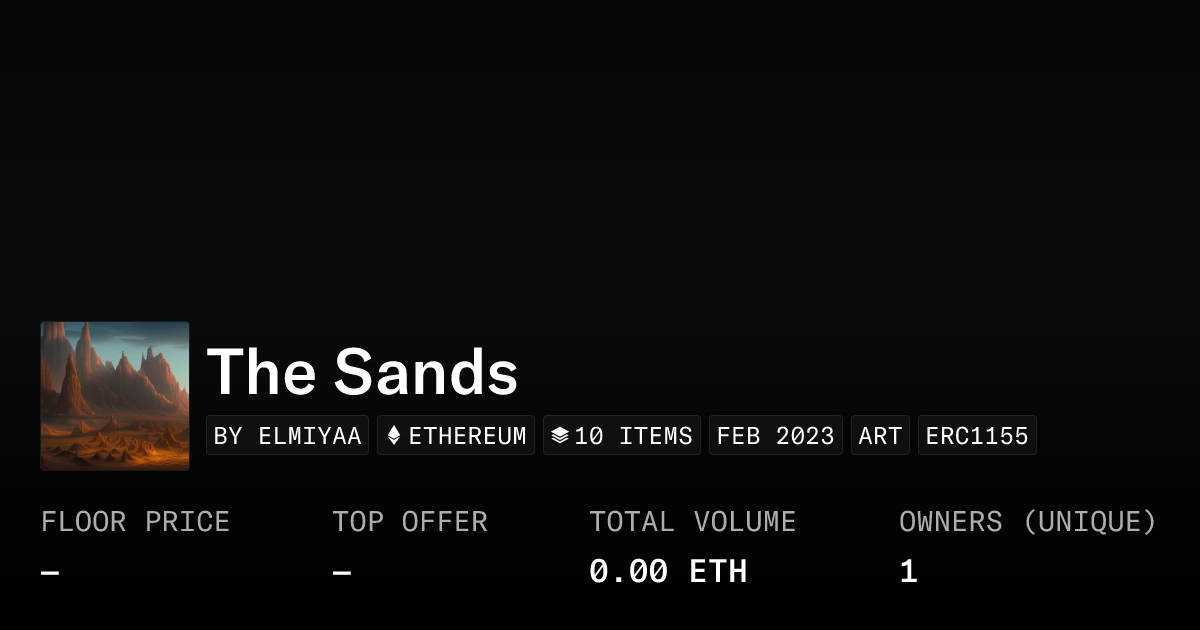 The Sands - Collection | OpenSea