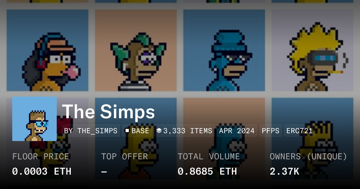 The Simps - Collection | OpenSea