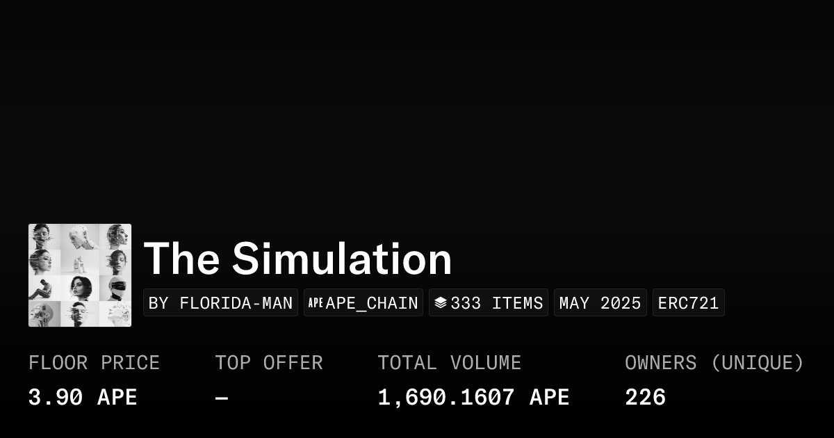 The Simulation - Collection | OpenSea
