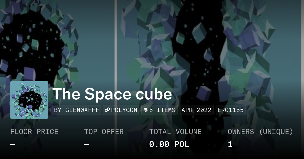 The Space cube - Colección | OpenSea