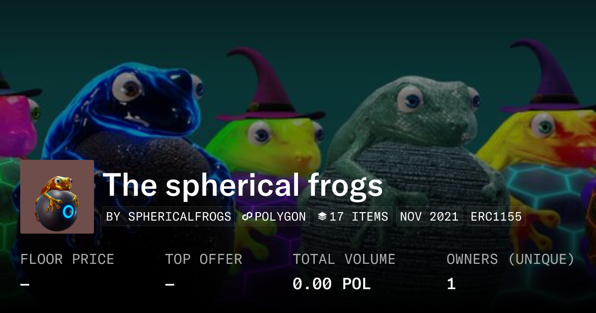 The spherical frogs - Collection | OpenSea