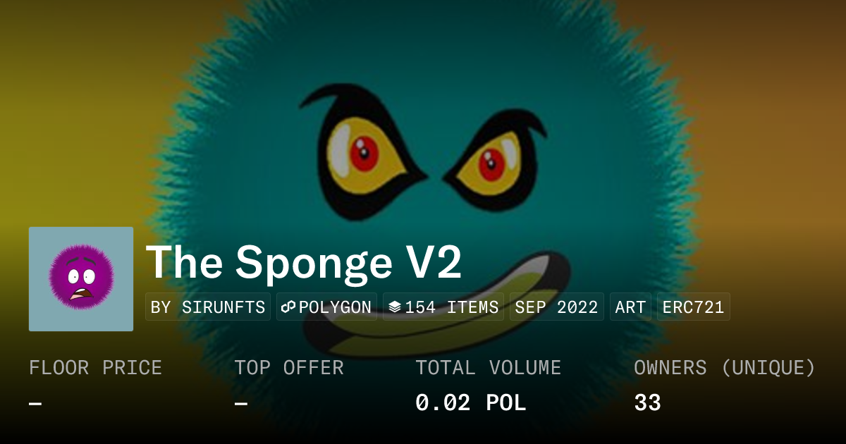 The Sponge V2 - Collection | OpenSea
