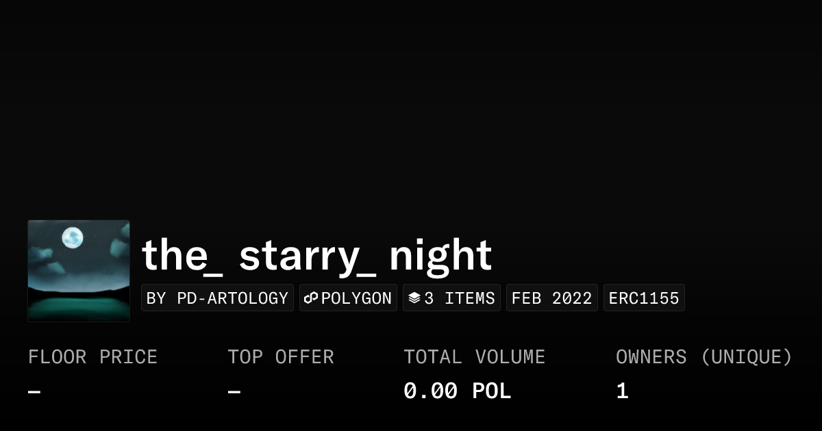 the_ starry_ night - Collection | OpenSea