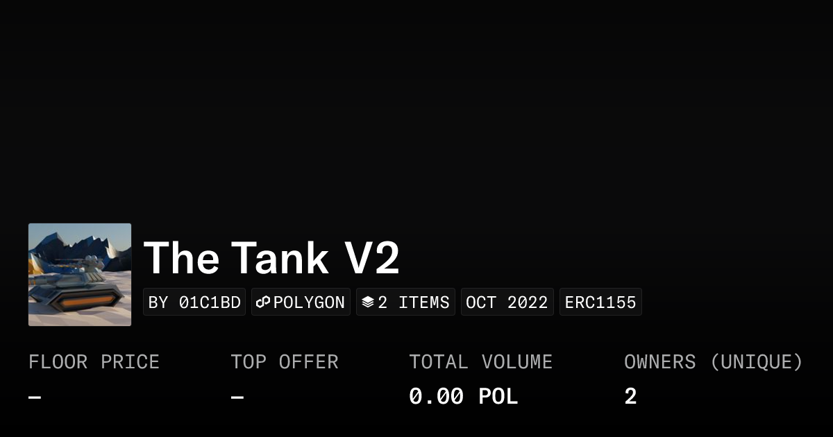 The Tank V2 - Collection | OpenSea