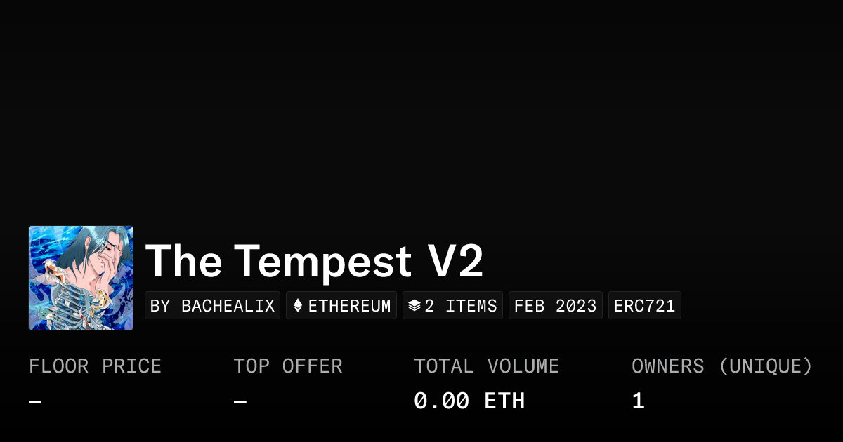 The Tempest V2 - Collection | OpenSea