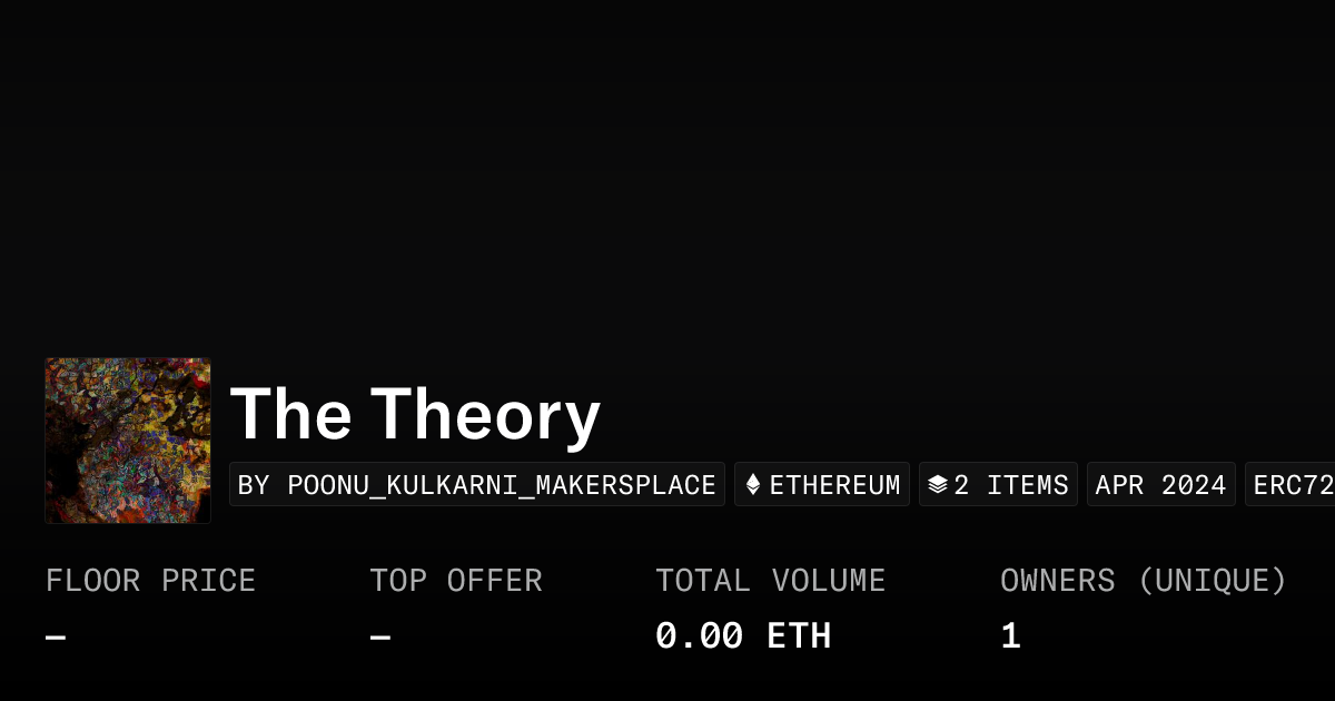 The Theory - Collection | OpenSea