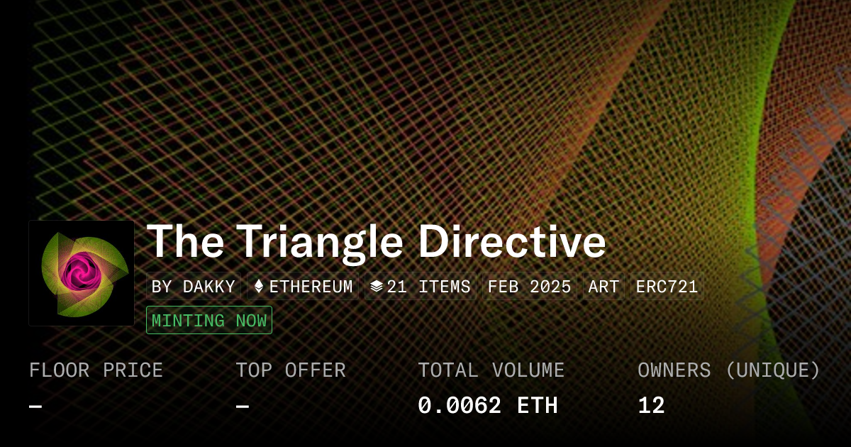 The Triangle Directive - Collection | OpenSea