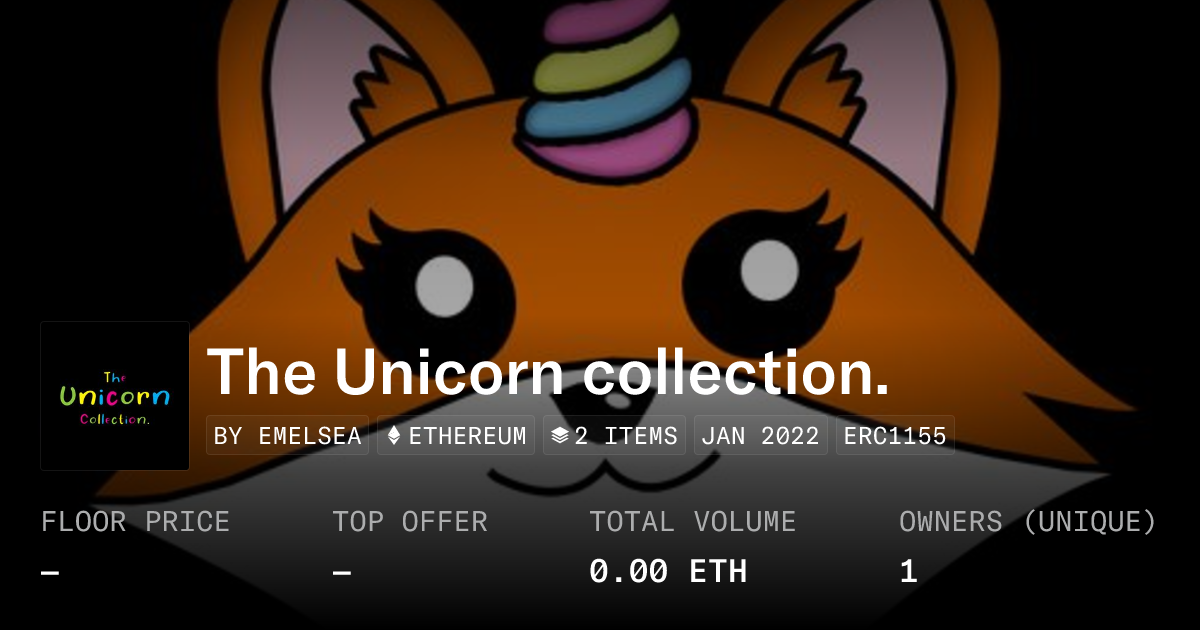 The Unicorn collection. - Collection | OpenSea
