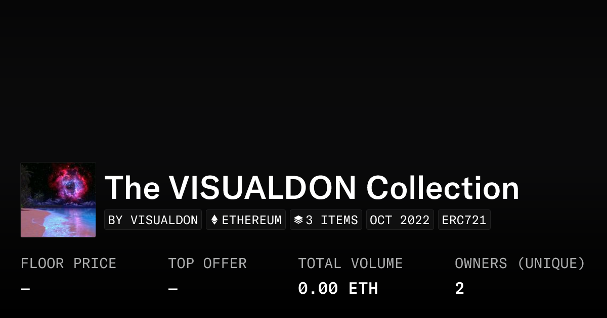 The VISUALDON Collection - Collection | OpenSea