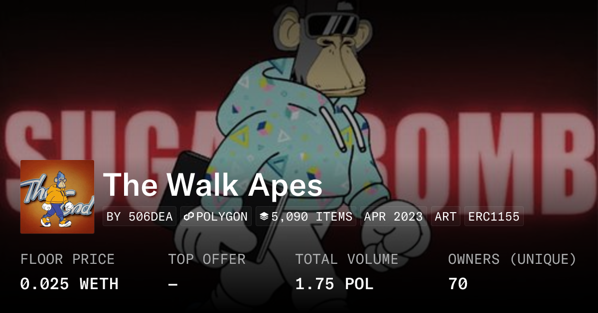 The Walk Apes - Collection | OpenSea
