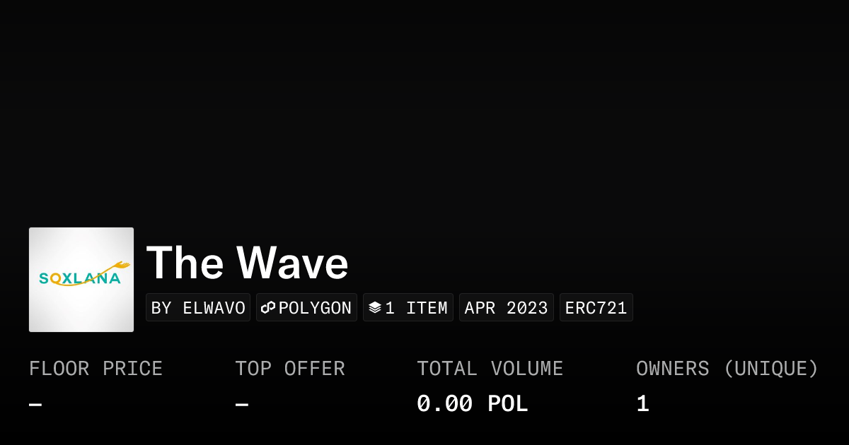 The Wave - Collection | OpenSea