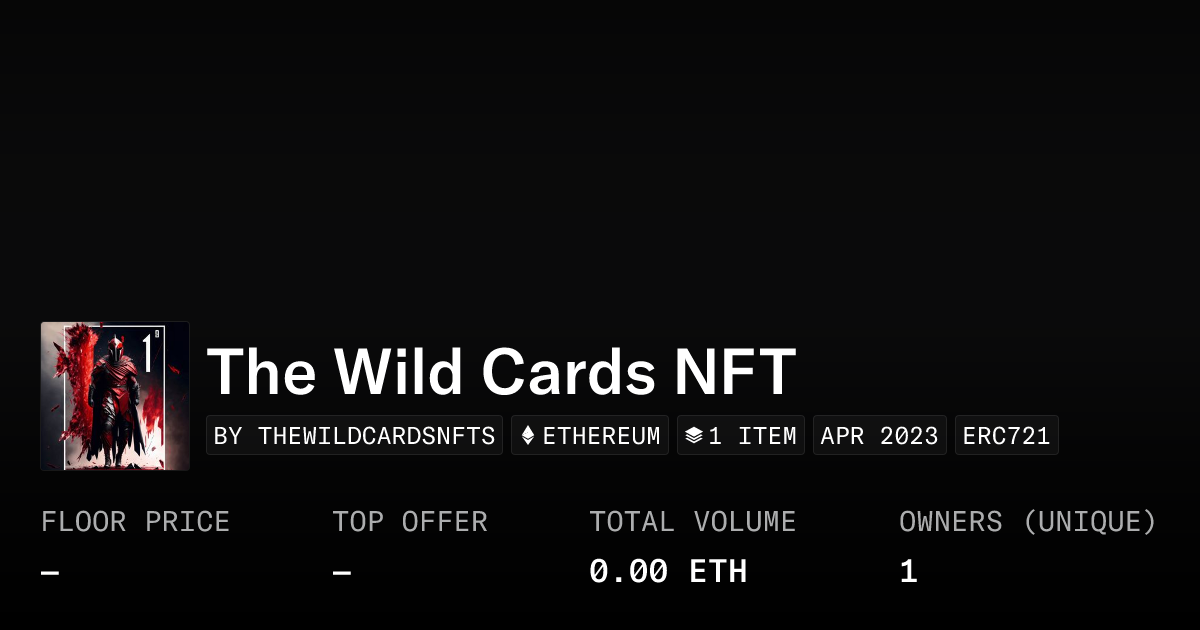 The Wild Cards NFT - Collection | OpenSea