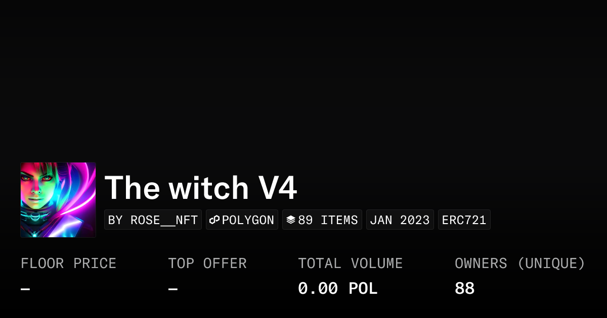 The witch V4 - Collection | OpenSea