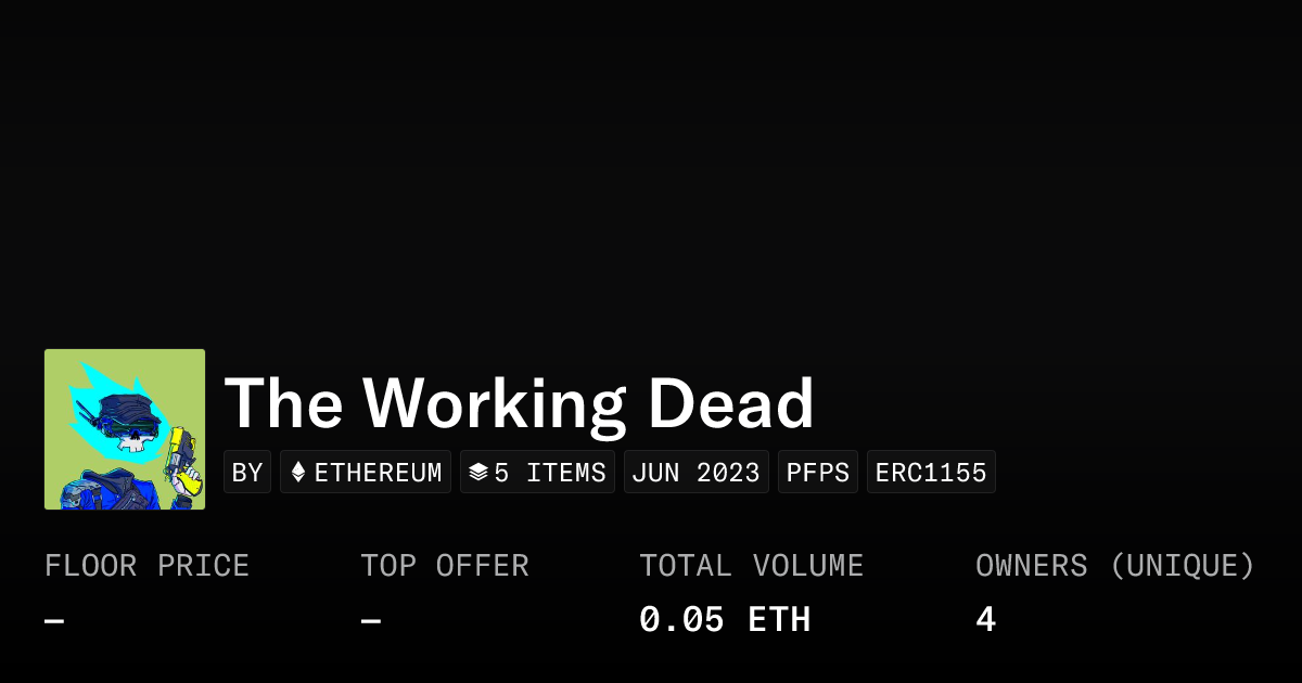 The Working Dead - Collection | OpenSea