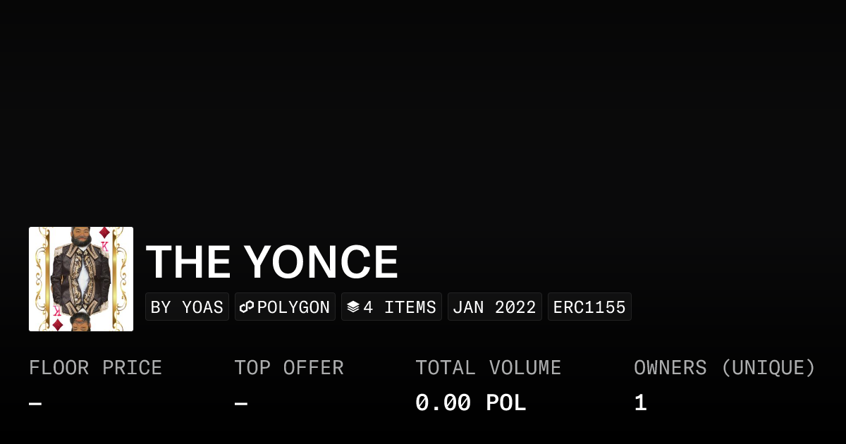 THE YONCE - Collection | OpenSea