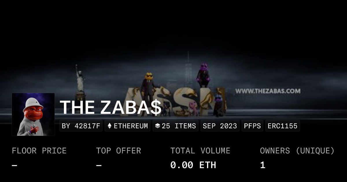THE ZABA$ - Collection | OpenSea