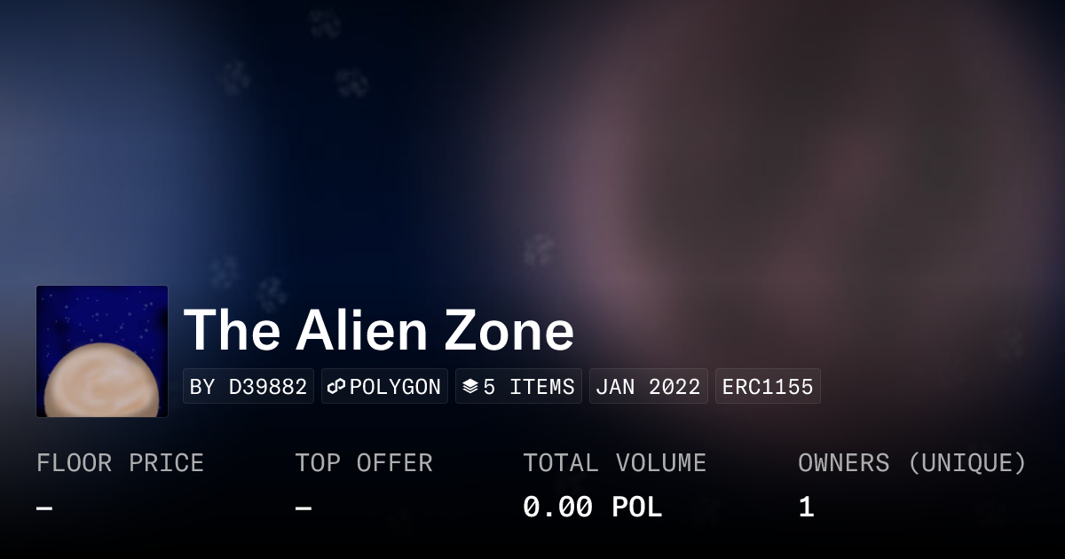 The Alien Zone - Collection | OpenSea