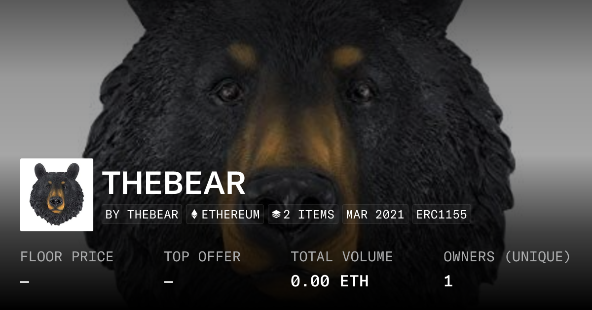 THEBEAR - Collection | OpenSea