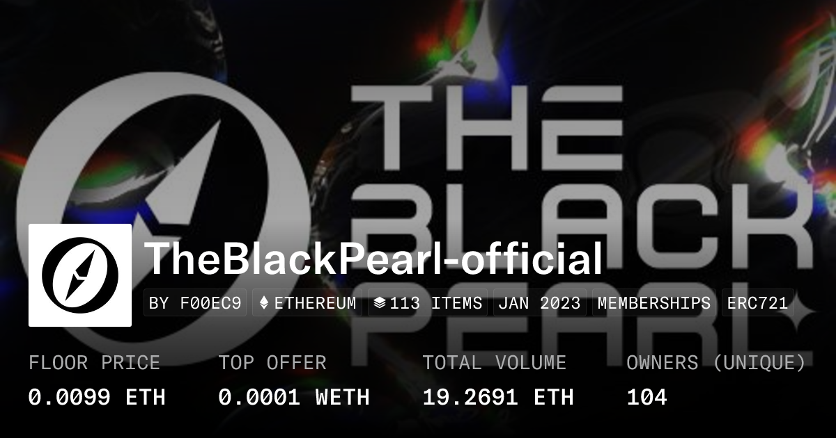 TheBlackPearl-official - Collection | OpenSea