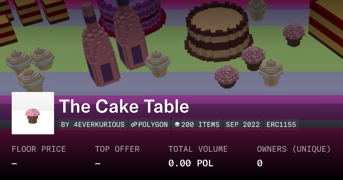 The Cake Table - Collection | OpenSea