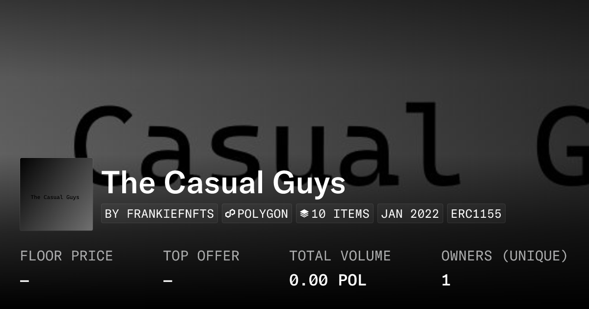 The Casual Guys - Collection | OpenSea
